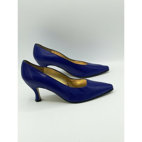 Lew Magram | Shoes | Lew Magram Collection New York Blue Vintage Pumps ...